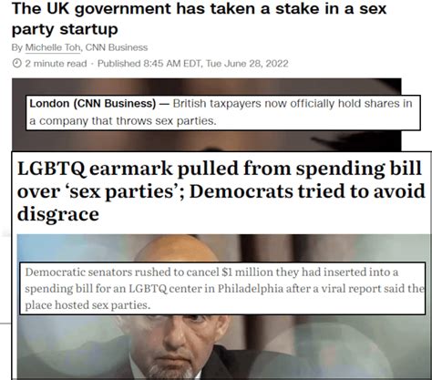 Uk And Usa But Without The Government Who Would Finance Sex Parties