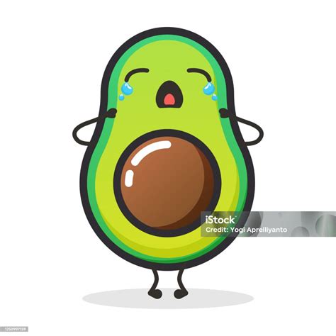 일러스트 나 마스코트 귀여운 아보카도 과일 캐릭터 과일에 대한 스톡 벡터 아트 및 기타 이미지 과일 디자인 만화 Istock