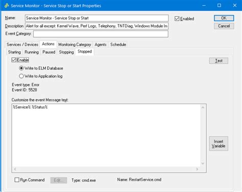 Using The Service Monitor For Windows Services And Device Drivers