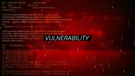 Vulnerability Text On Hacking Background Stock Motion Graphics Sbv