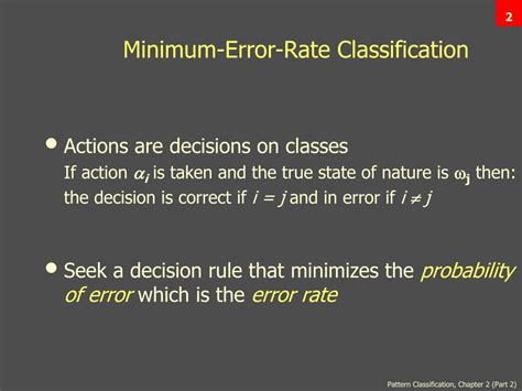 Ppt Chapter Part Bayesian Decision Theory Sections