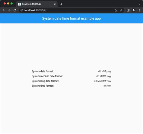 Systemdatetimeformat Flutter Package