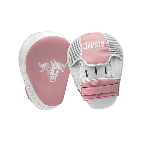 Focus Pads Boxing Sparring Curved Strike By Javson Pink White