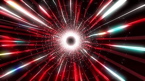 Animated Particle Tunnel Echnological And Connection Motion Background