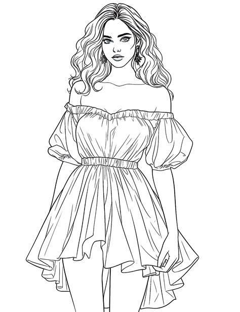 Flower Girl Dress Coloring Pages Coloring Pages