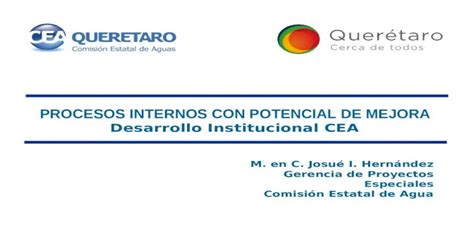Procesos Internos Con Potencial De Mejora [ppt Powerpoint]