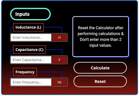 Free Online Lc Resonant Frequency Calculator