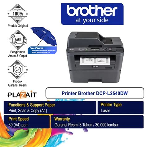 Printer Brother Mono Laser Multifunction Dcp L2540dw Brother Harga