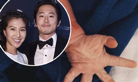 Steven Yeun Shares Another Glimpse Of His Newborn Son Jude Daily Mail