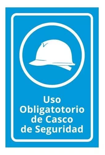 Señaletica Autoadhesiva Uso Obligatorio Casco De Seguridad Mebuscar