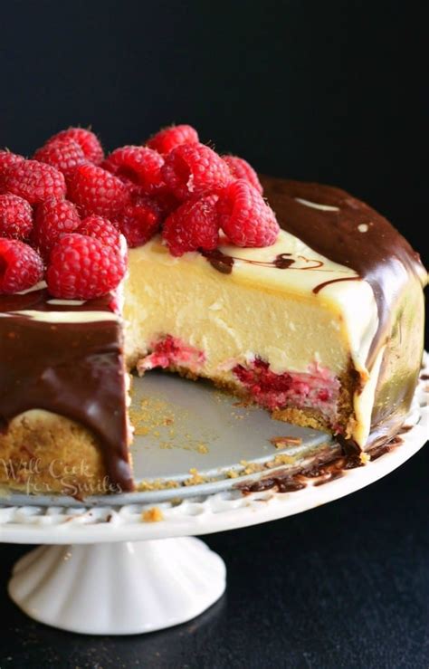 Double Chocolate Ganache And Raspberry Cheesecake Will Cook For Smiles