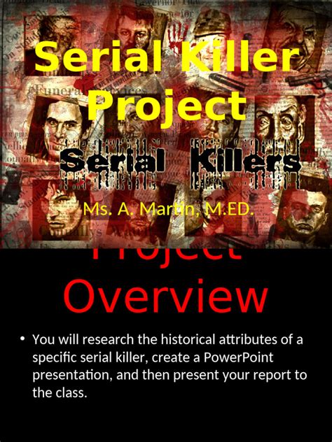 Serialkillerproject Pdf Serial Killer Murder