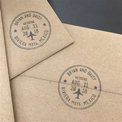 Passport Style Rubber Stamp — Rook Design Co