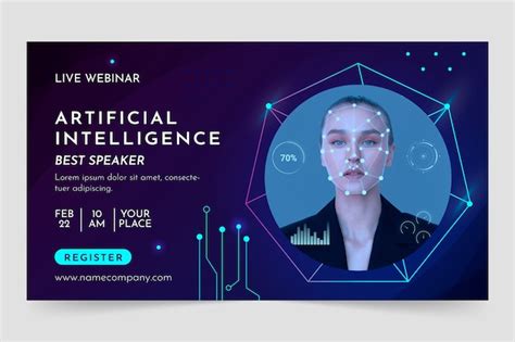 Free Vector Artificial Intelligence Technology Webinar