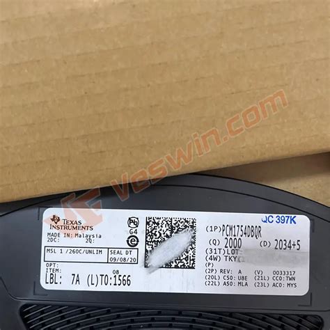 PCM1754DBQR TI Analog ICs Veswin Electronics