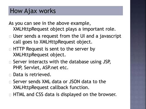 What Is Ajax Technology Pptx