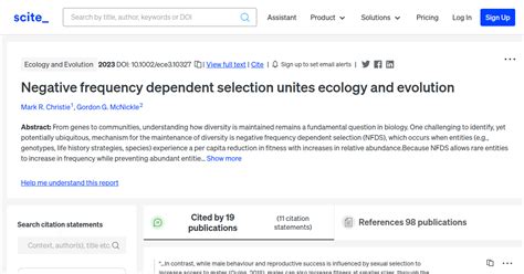 Negative Frequency Dependent Selection Unites Ecology And Evolution
