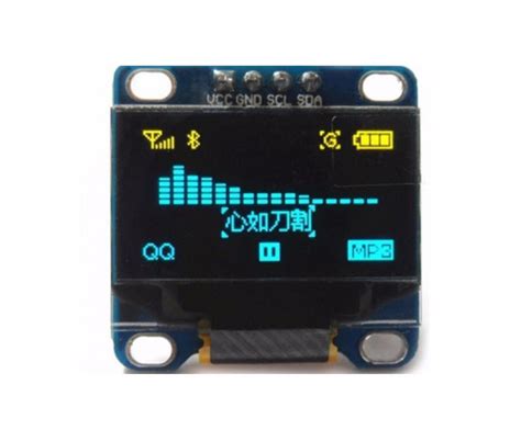 i2c oled 0 96″ display raspberry pi and arduino yellow and blue store