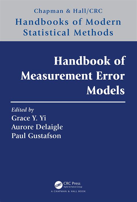 Handbook Of Measurement Error Models Chapman And Hallcrc Handbooks Of