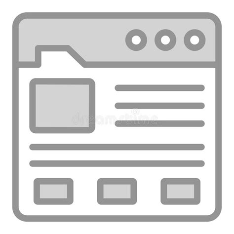 Web Template Icon User Interface Vector Illustration As A Simple