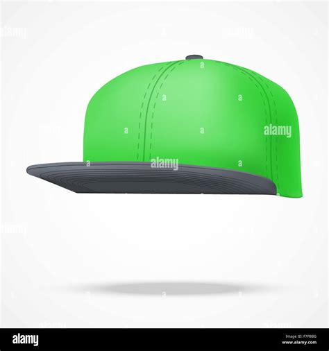 Layout Of Male Green Rap Cap Vector Illustration Stock Vector Image Art Alamy