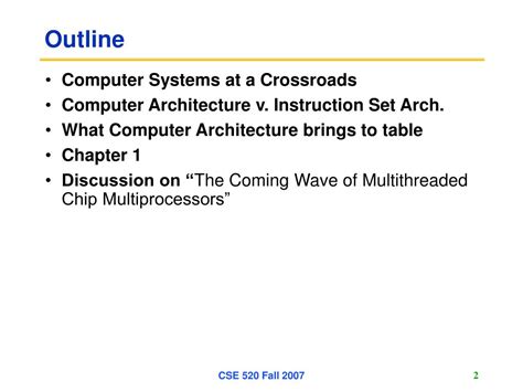 Ppt Cse Advanced Computer Architecture Lec Introduction