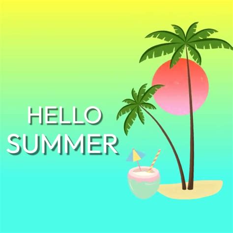 Hello Summer Instagram Flyer Template Postermywall
