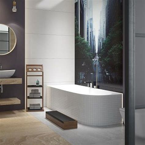 Hoesch iSENSI 1900x900x450 mm Eck Badewanne Einbaubadewanne Links Weiß