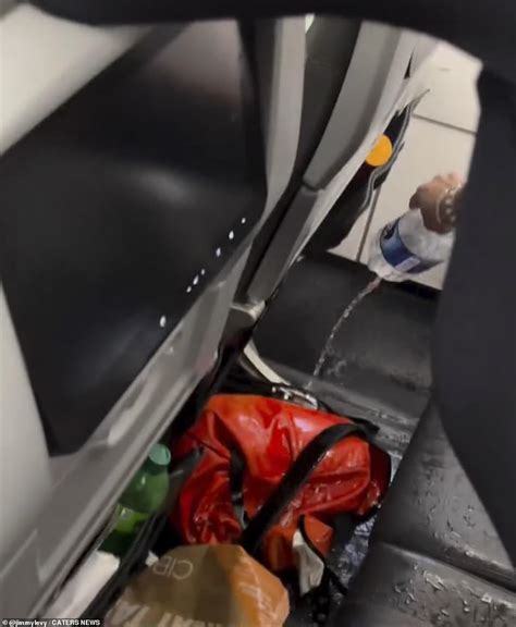 Moment Cabin Crew Try To Put Out Fire After Backpack Exploded Daily