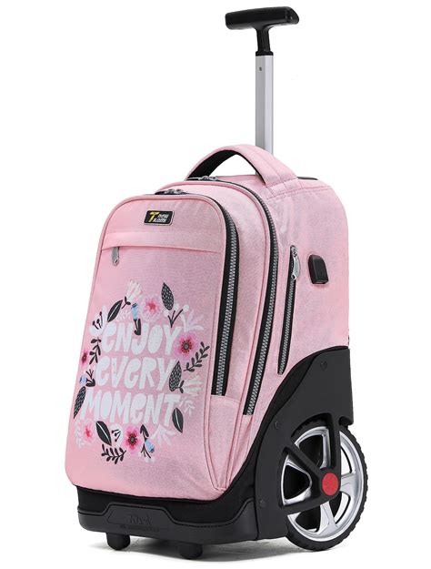 New Tilami Rolling Backpack 19 Inch Teens Rolling Backpack Cute Wheeled