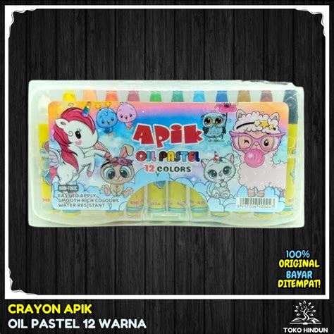 Jual Oil Pastel Crayon Krayon Murah Isi 12 Mewarnai Warna Sekolah