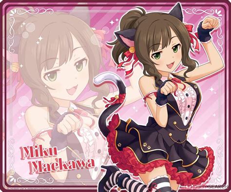 アイドルマスター シンデレラガールズ マウスパッド 前川みく ブラックキャット Ver キャラクターグッズ 商品画像1