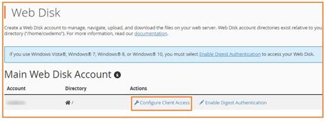 how to access your web disk from cpanel knowledgebase