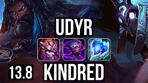 UDYR Vs KINDRED JNG 3 0 8 800 Games Rank 9 Udyr KR Grandmaster