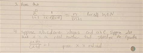 Solved 3 Prove That I 1n 21 2i 1 1 2n 1n Forall HN 4 Chegg