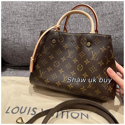 二手精品 Lv 路易威登 Montaigne Bb 經典老花 手挽包 蒙田包 手提包 斜跨包 手袋 M41055 蝦皮購物