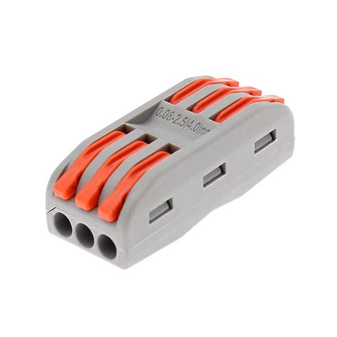 Conector Rápido Doble Para 3 Cables 0 08 2 5mm2 Ledbox