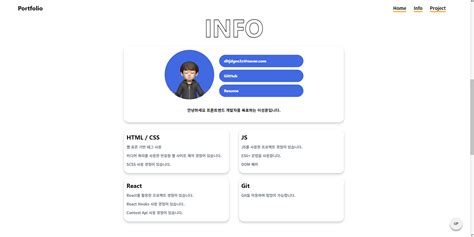Github Leeseongdoooportfolio 포트폴리오 사이트 입니다