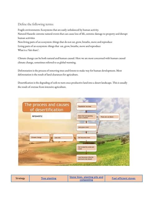 IGCSE Geography Notes Paper 2 Fragile Environments Geography