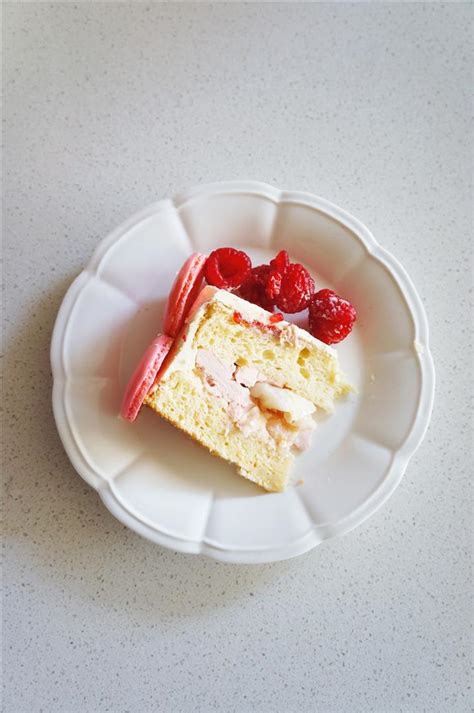 Cakelets And Doilies Raspberry Lychee And Vanilla Cake