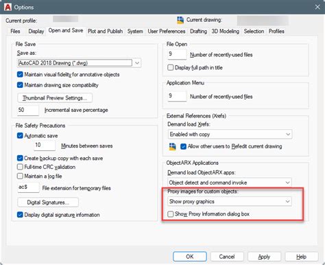 civil survey applications proxy objects message displaying in autocad
