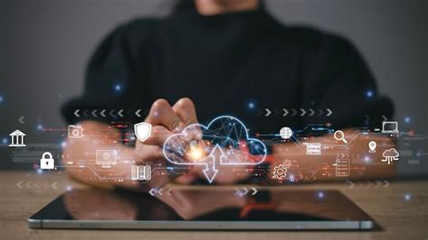 Premium Photo Cloud Computing Cloud Technology Data Storage Data Transfer Networking And