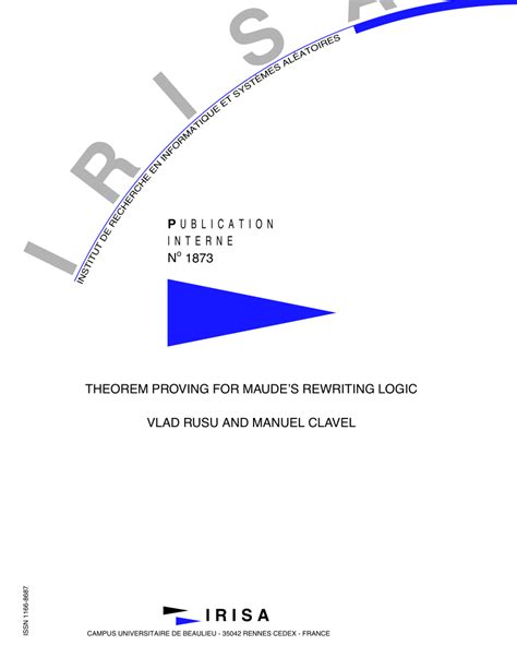 Pdf Theorem Proving For Maudes Rewriting Logic