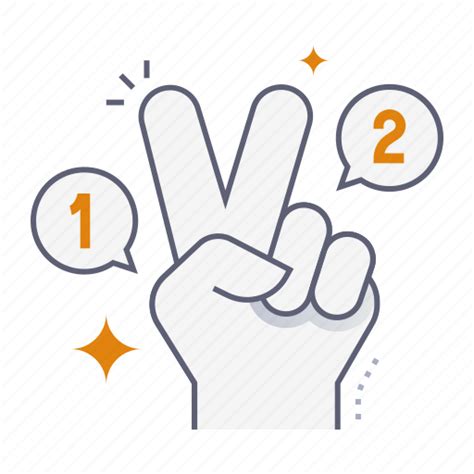 Counting Hand Finger Math Calculate Education School Icon