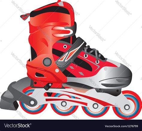 Red Hot Rollerblade Royalty Free Vector Image Vectorstock