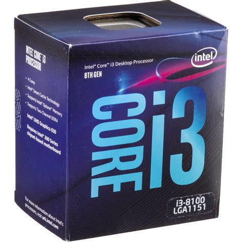 Core I3 8th Gen Intel Processor I3 8100 Lga1151 8th Generation At
