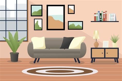 Free Vector Rustic House Hallway Interior With Wooden Stairs Living