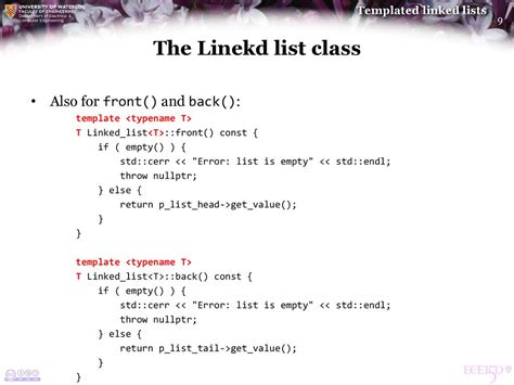 Templated Linked Lists Ppt Download