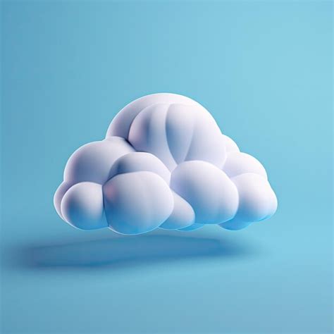 Premium Ai Image 3d Render Of An Isolated Cloud