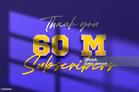 압출 디자인으로 6 000만 명의 구독자 축하 인사말 배너 Number 1000에 대한 스톡 벡터 아트 및 기타 이미지